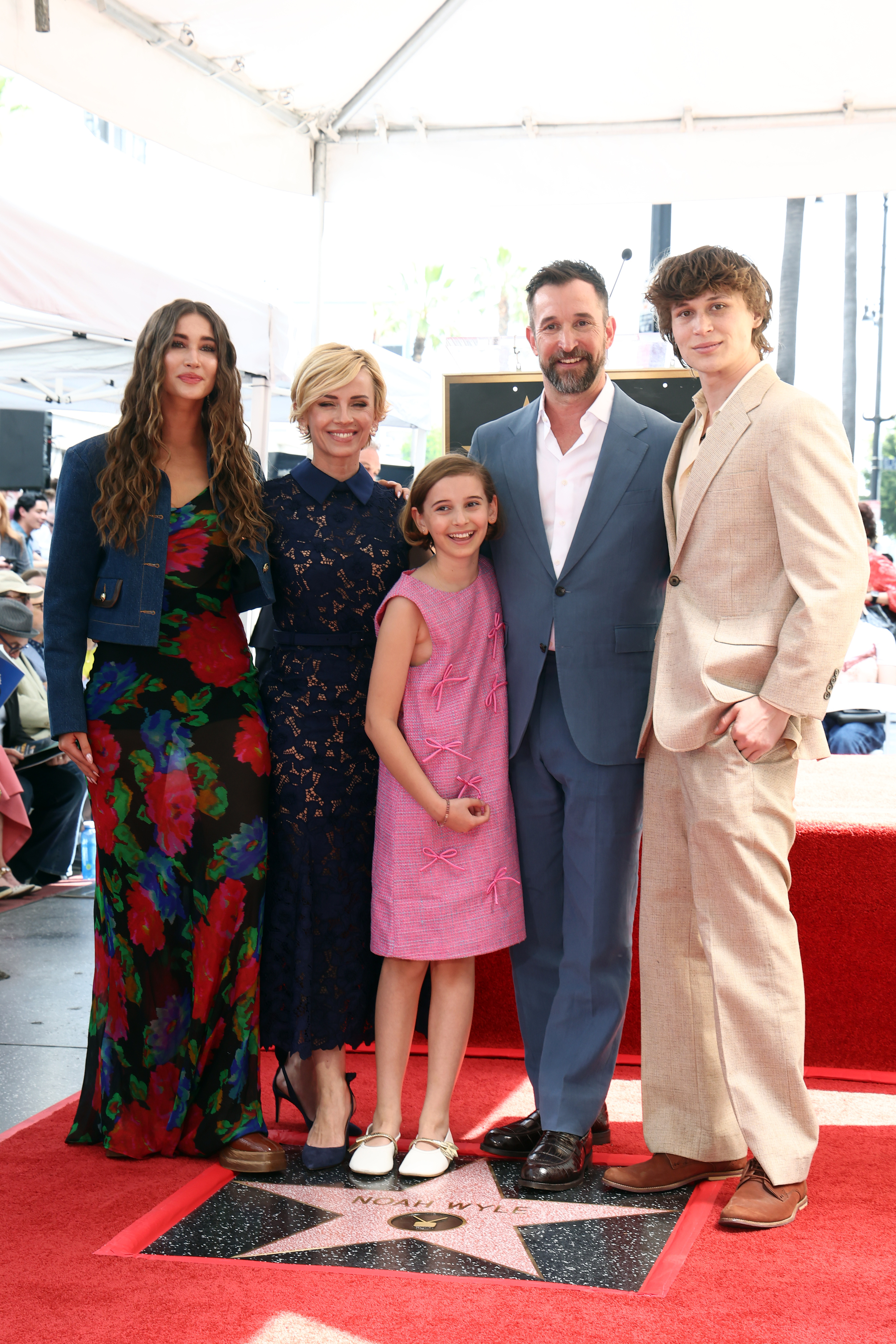Noah Wyle poses for rare family snap as he's honoured on Walk of Fame