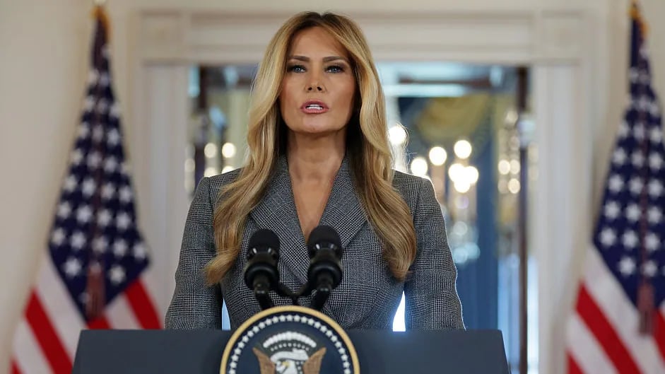 Watch: Melania Trump’s full Jeffrey Epstein speech urging congressional ...