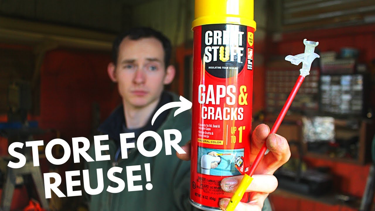 Store and revive Great Stuff spray foam cans correctly