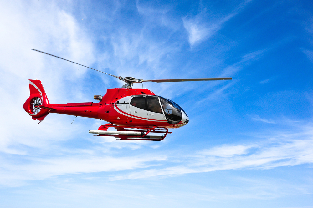 Scenic helicopter tours over active volcanoes