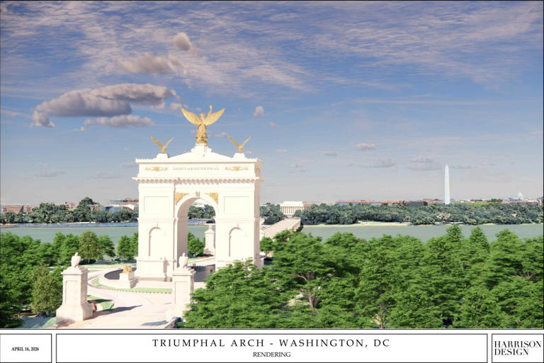 Trump administration reveals massive, 250-foot triumphal arch design plan