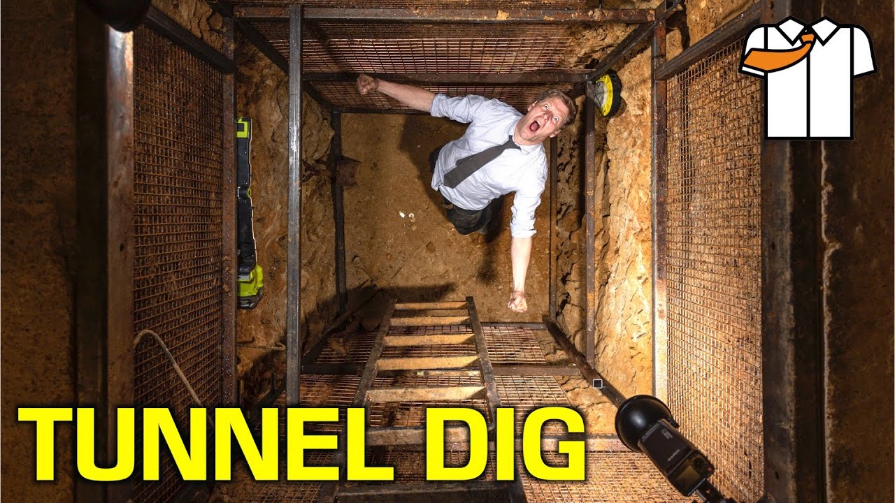 I’m digging deeper into this secret tunnel! 🚧
