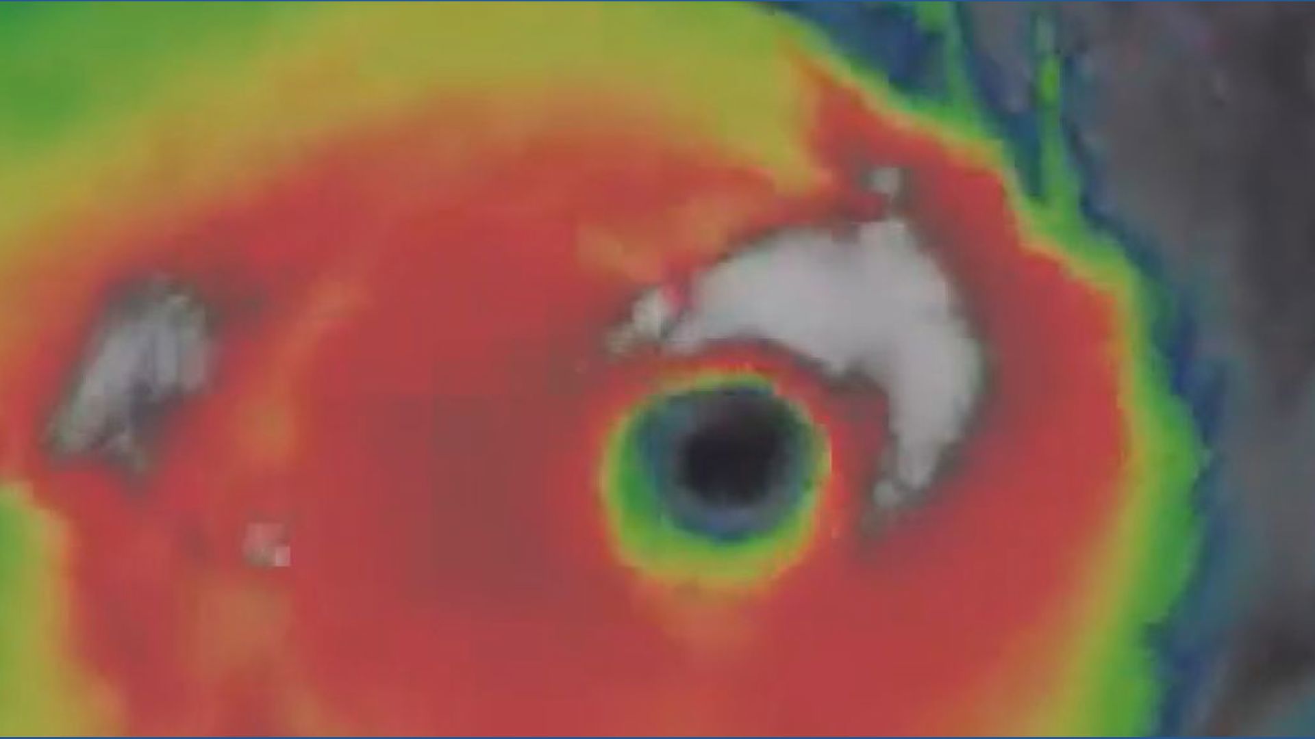 Tropical cyclone Maila hitting Solomon Islands with over 115mph winds