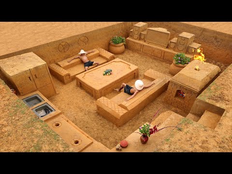 Building the most creative underground house with underground living ...