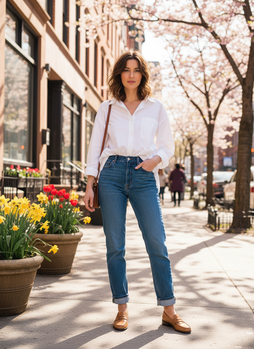 These 12 go-to spring outfits perfectly balance casual and chic