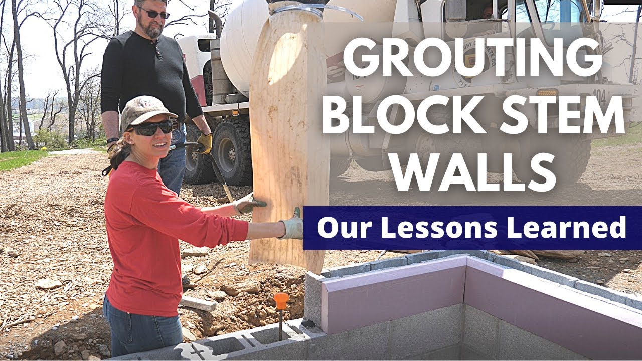 Worst concrete pour ever: How to grout block walls properly