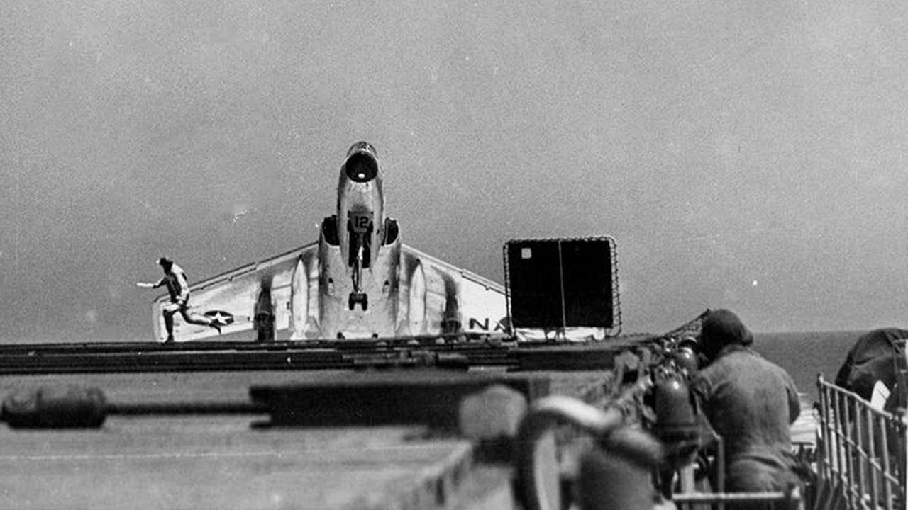 The shot-up Navy jet that somehow made it back to the carrier
