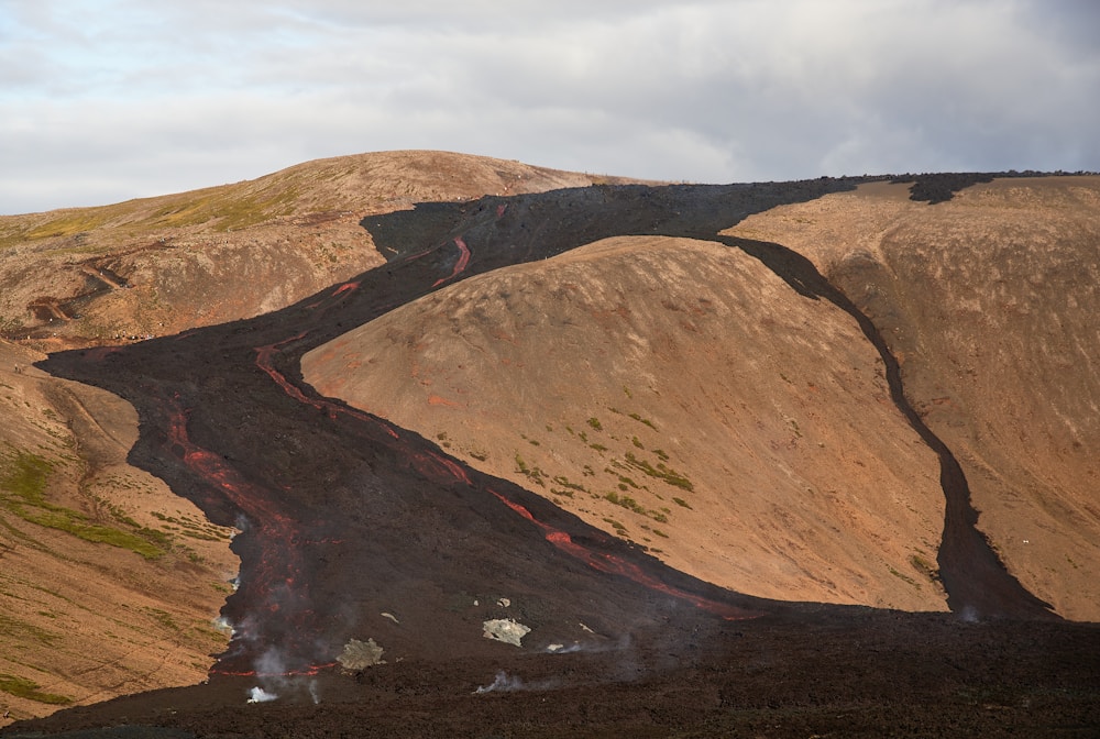 Scenic helicopter tours over active volcanoes