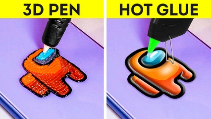 3D pen meets hot glue: Creative crafting showdown