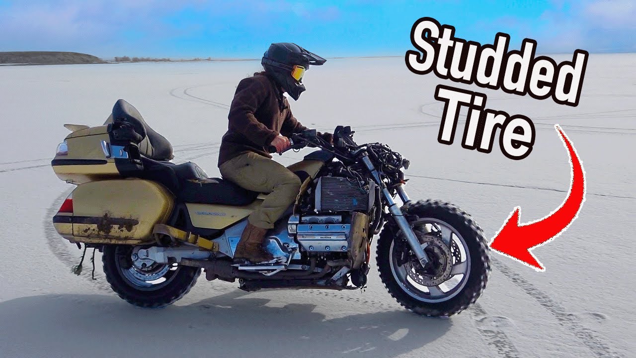 I took my Honda Goldwing on ice! ️