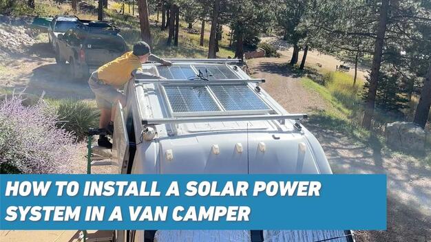 How to install a solar power system in a van camper