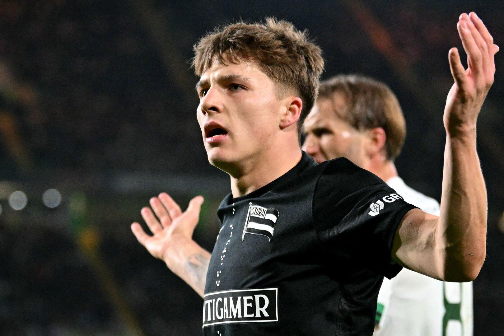 Bitter für den Tabellenführer: Sturm-Youngster fällt mehrere Wochen aus