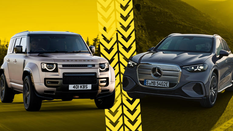 Land Rover Defender OCTA vs Mercedes GLC EQ V8 off road power vs ...
