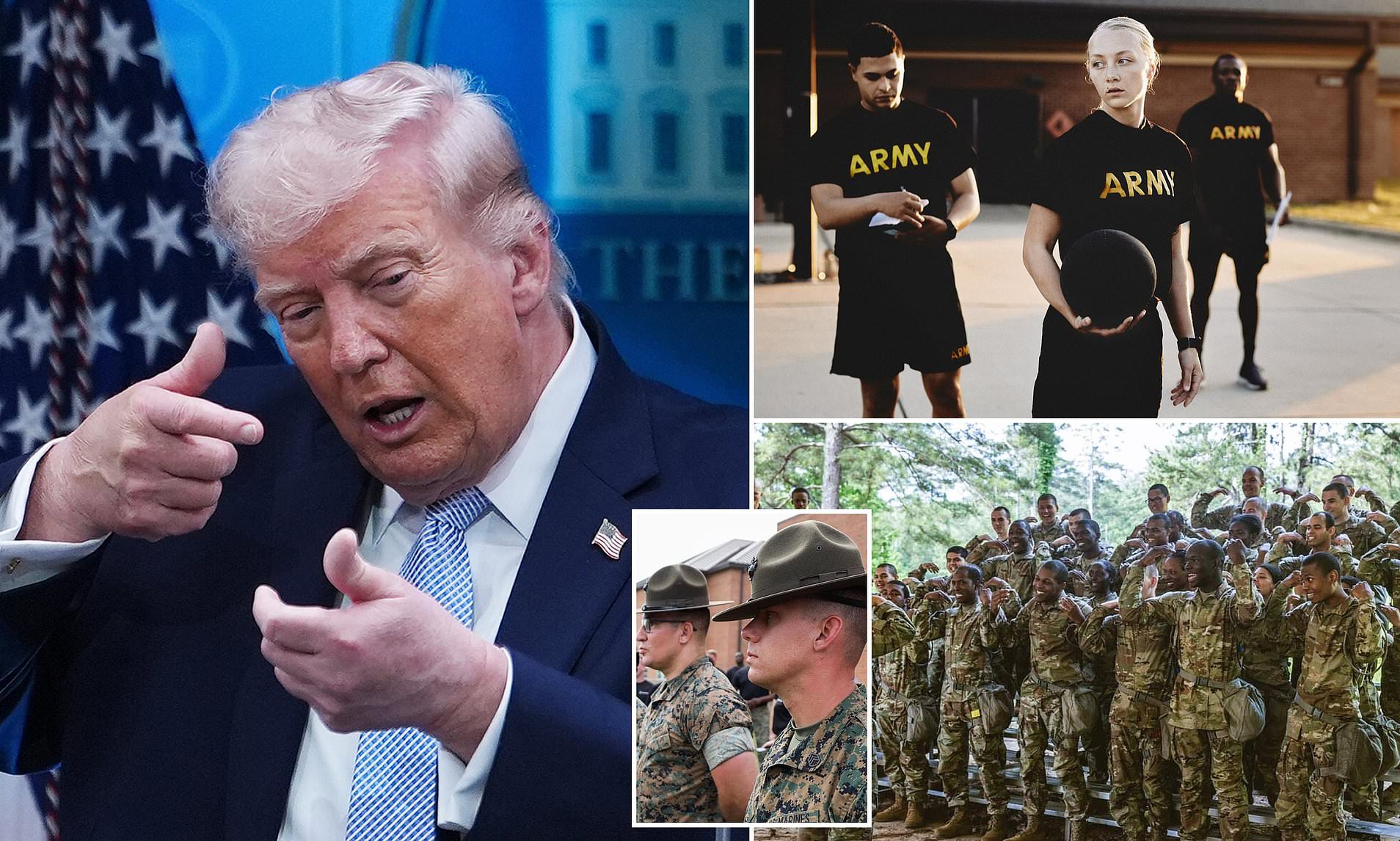 Fury at Trump for 'endless war' as millions of young men set to be auto ...