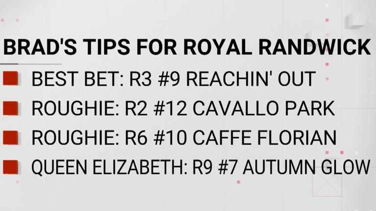 Brad Gray’s top tips for Royal Randwick on Saturday