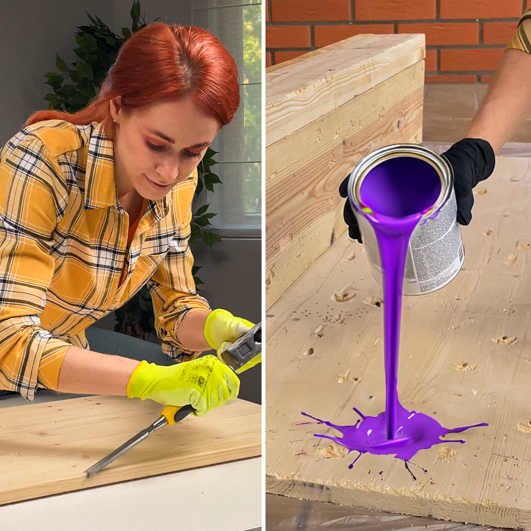 Compacte houten tafel voor je balkon in een handomdraai