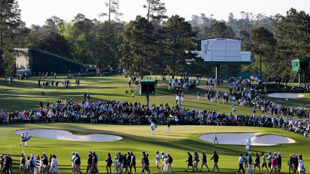 Masters starting times for Saturday's third round