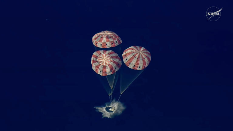 Artemis II crew splashes down in Pacific, ending historic moon mission