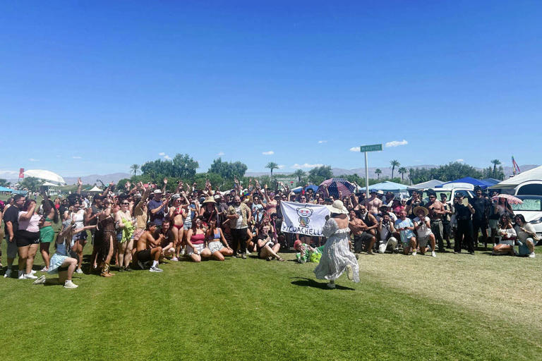 For hundreds of Coachella attendees, the festival starts with ...