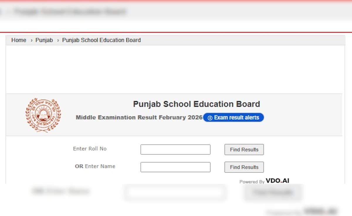 Punjab PSEB Board Class 8 Result Announced, 96.51% Students Pass ...
