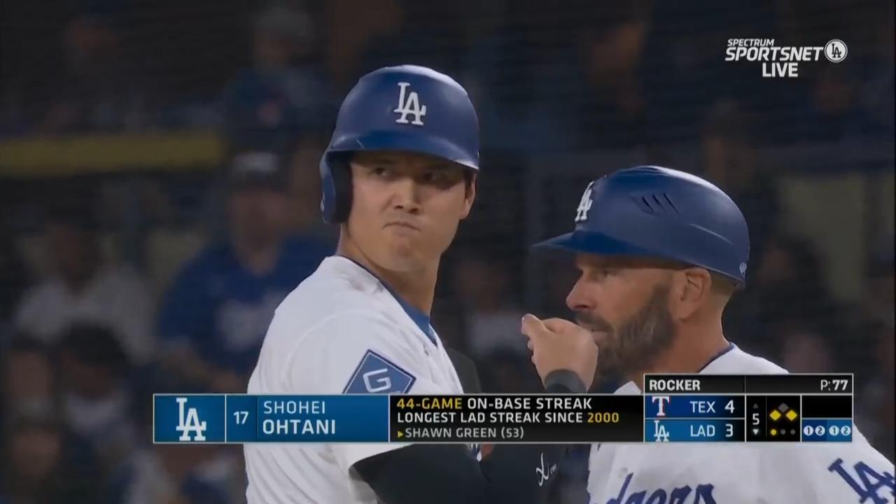 Moment: Shohei Ohtani breaks Ichiro Suzuki’s Japanese on-base streak ...