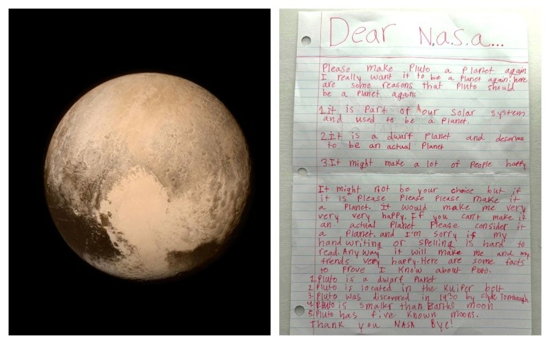 Dear NASA: 10-year-old's heartfelt plea to bring Pluto back as a planet ...