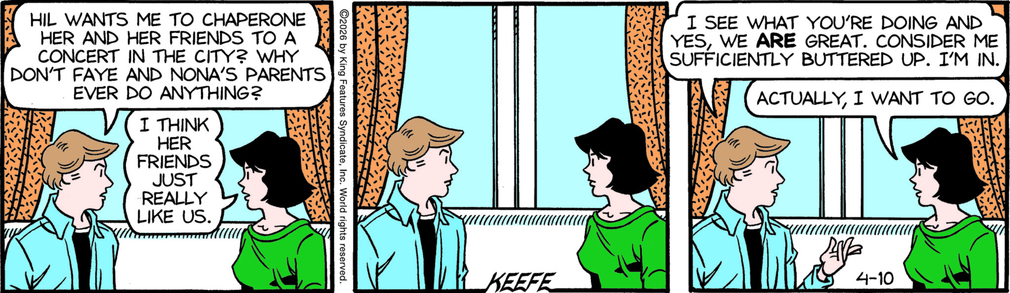 Sally Forth by Francesco Marciuliano; drawn by Jim Keefe