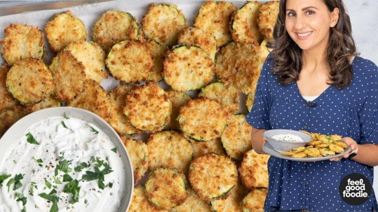 Air fryer zucchini chips | Crispy, light, and totally craveable