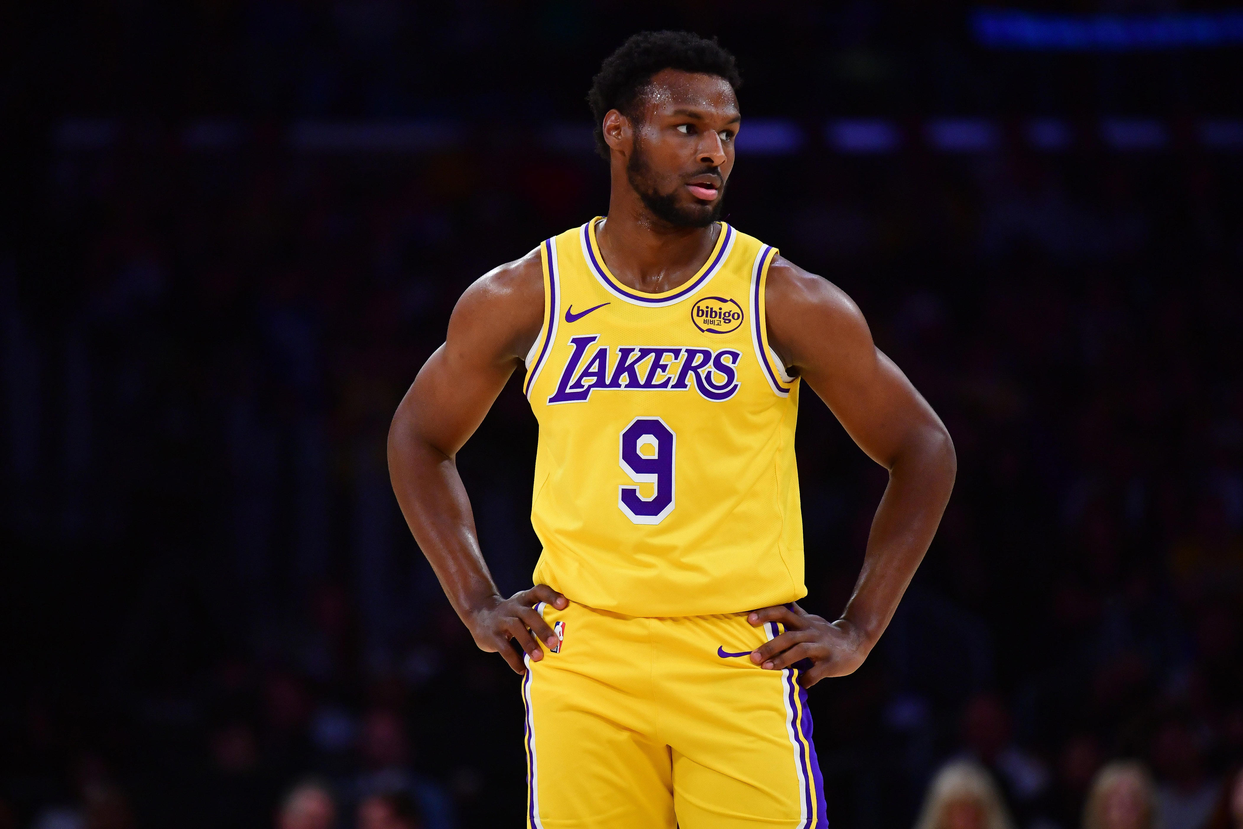Bronny and LeBron James team up again with Lakers facing injuries