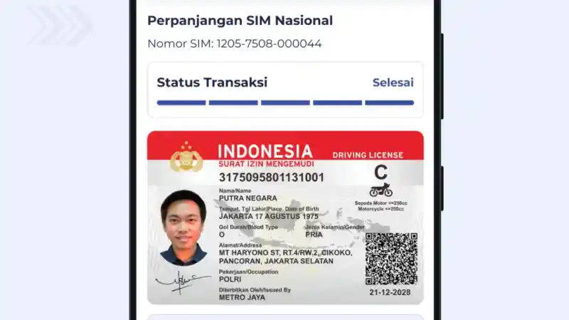 Perpanjangan SIM tak perlu antre, kini bisa dilakukan secara online