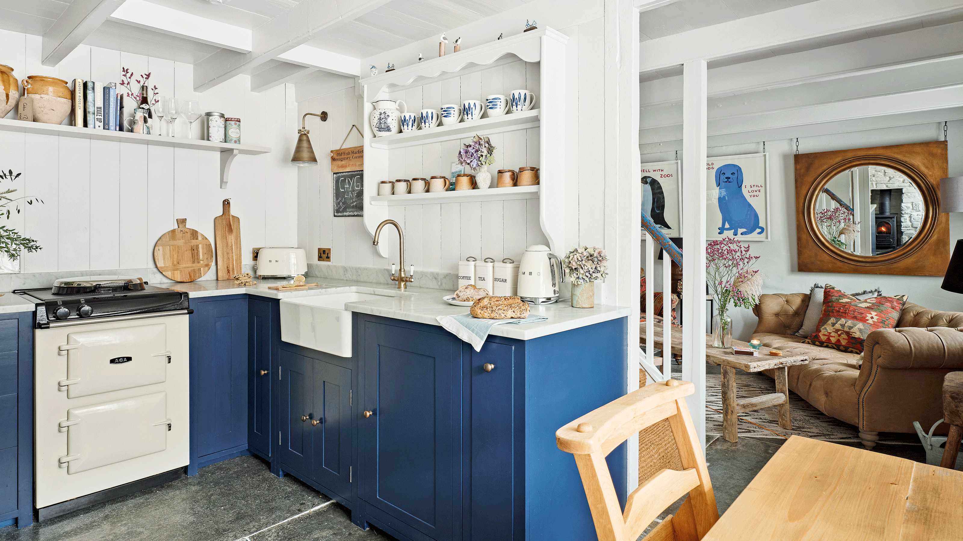 This cute Cornish cottage delivers heaps of cosy, compact living inspo