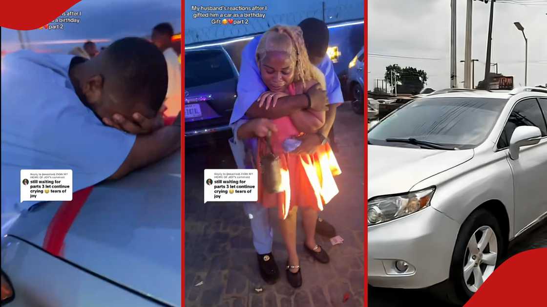 Man breaks down in tears after wife buys him new car, gifts him KSh 45k ...