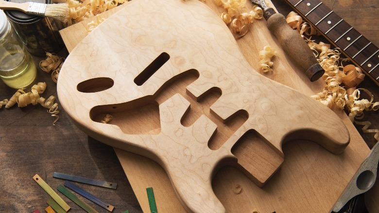 Everything you'll need to build your own electric guitar
