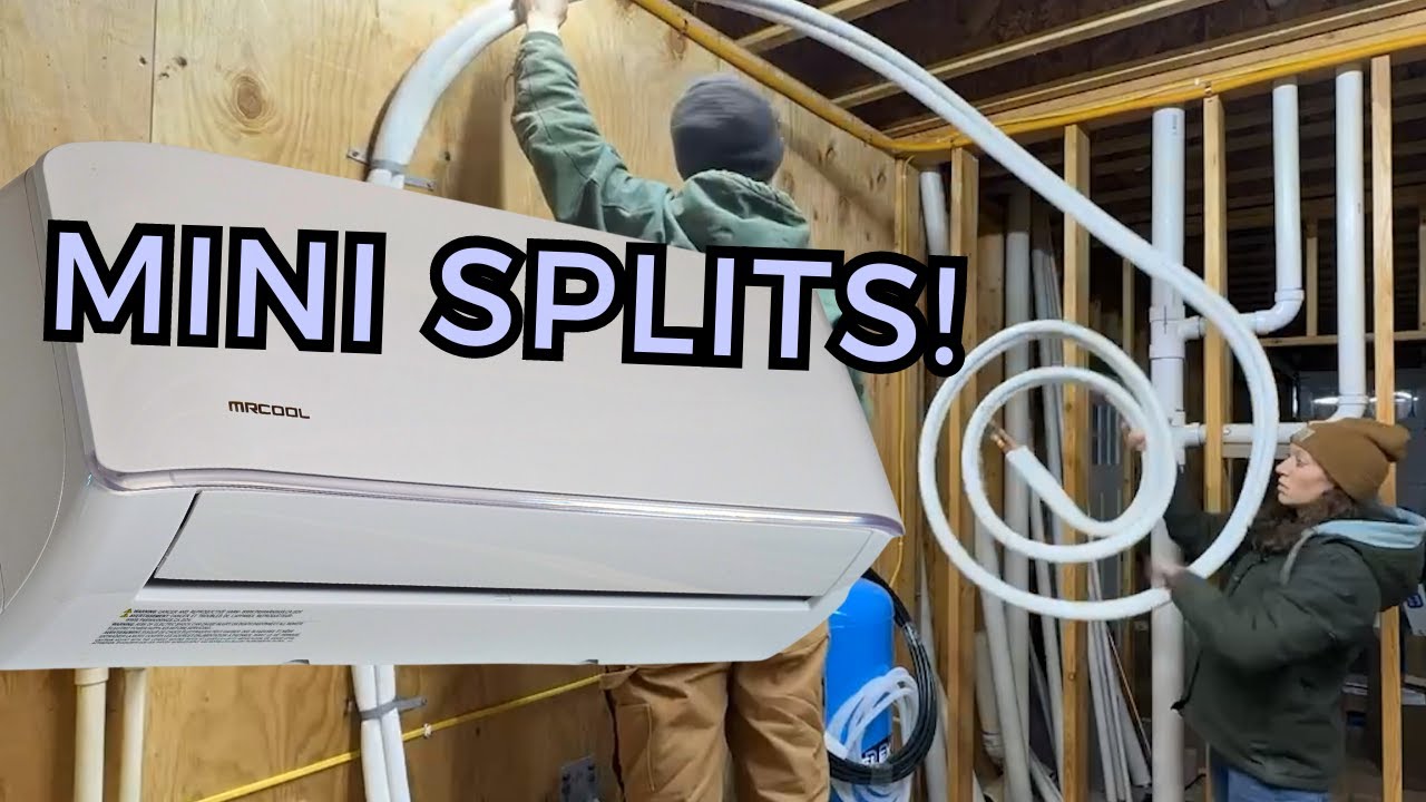 Install a modern ductless mini split system in a garage