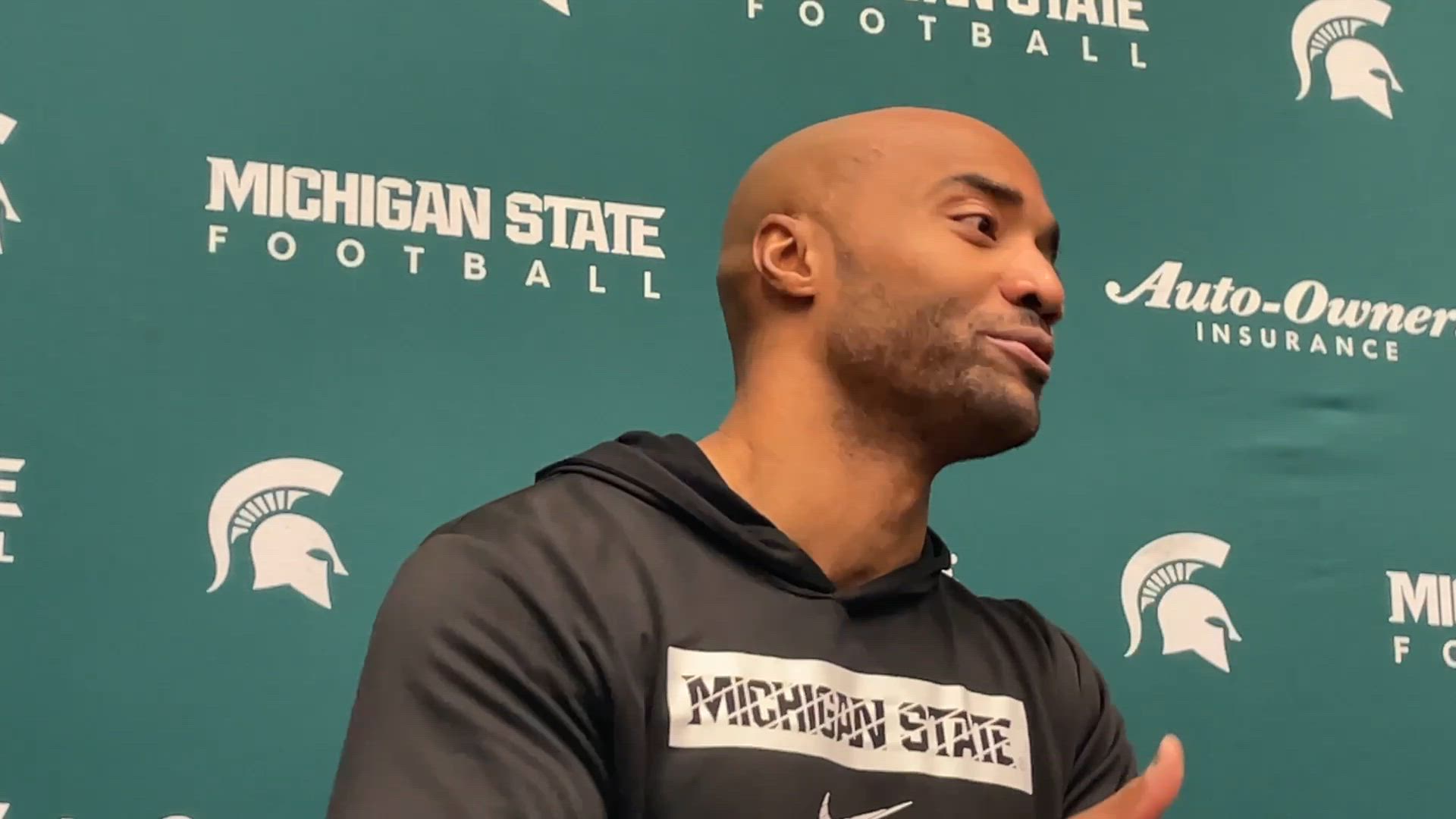 Michigan State's coach James Adams on no clear path but forward