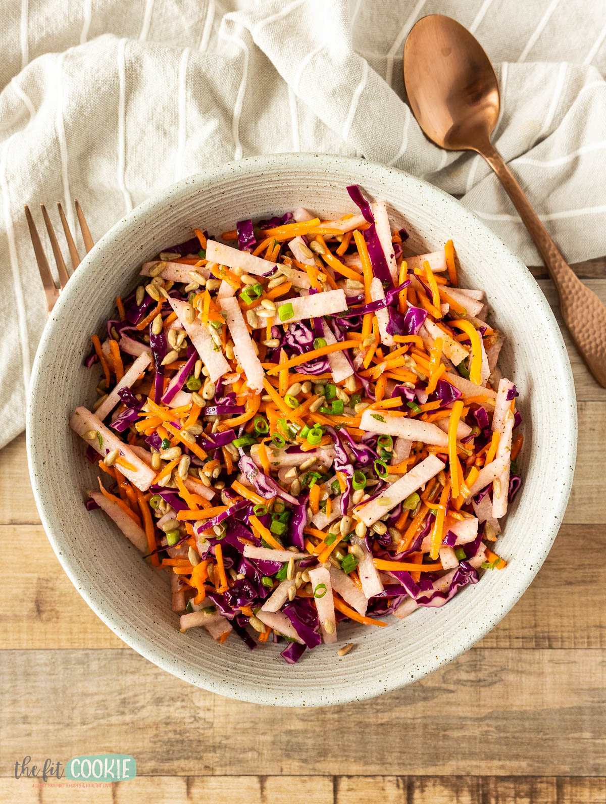 Easy crunchy and colorful jicama salad