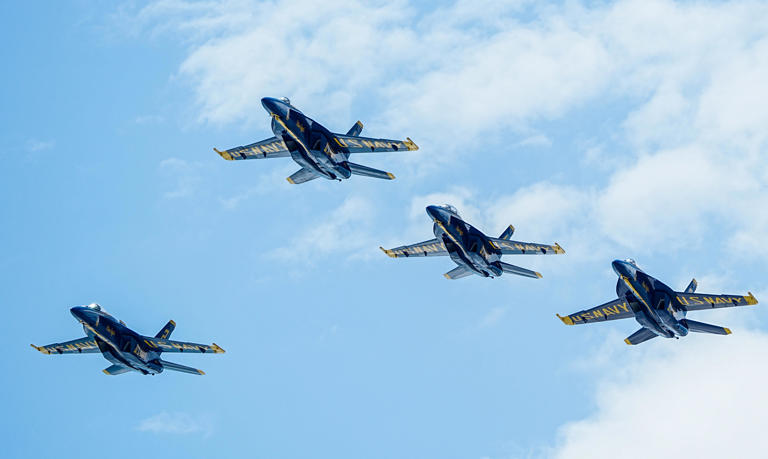 Blue Angels fly over Georgia today and Sunday. How to see them