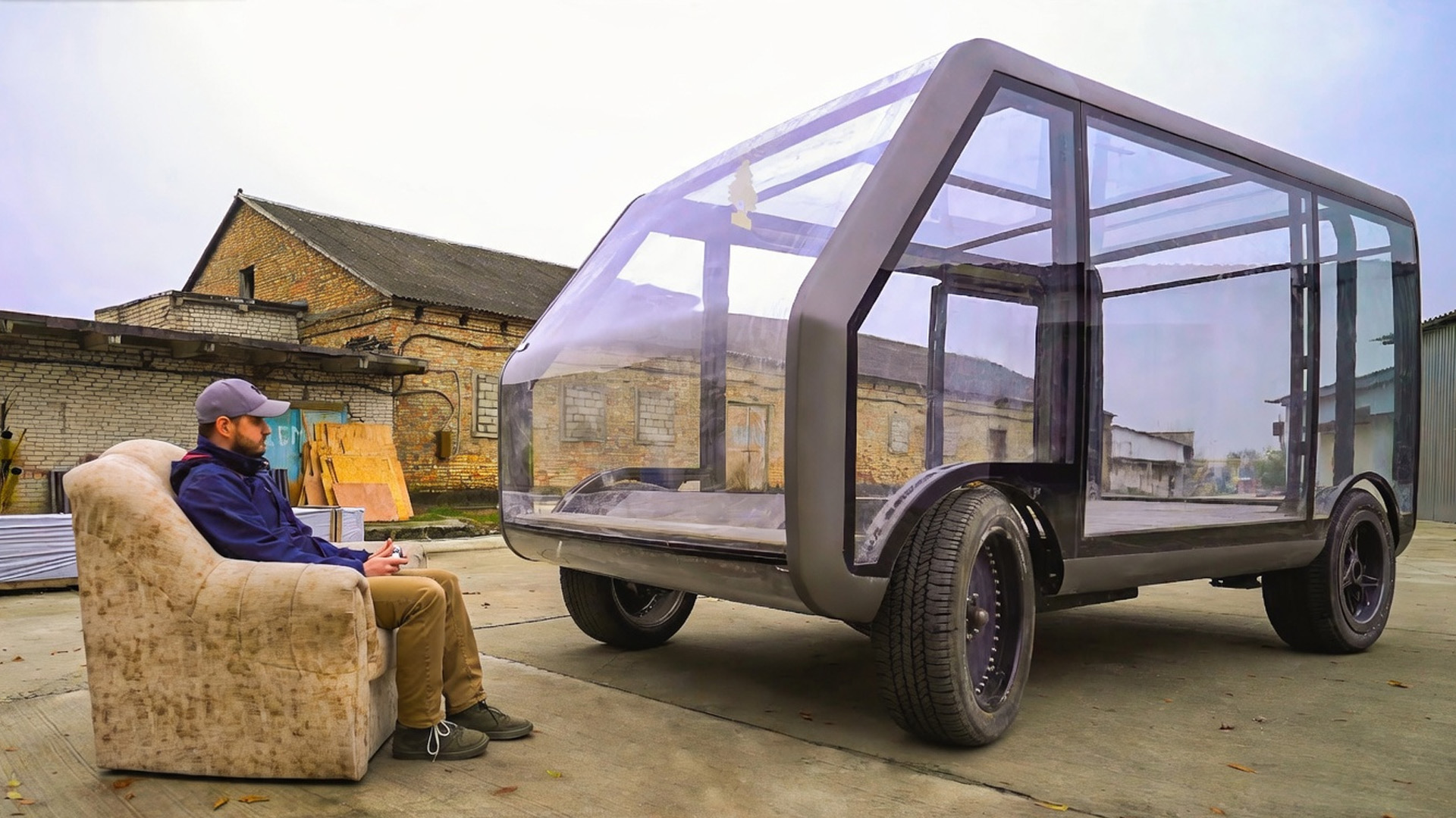 How this futuristic transparent cyber van was built from zero