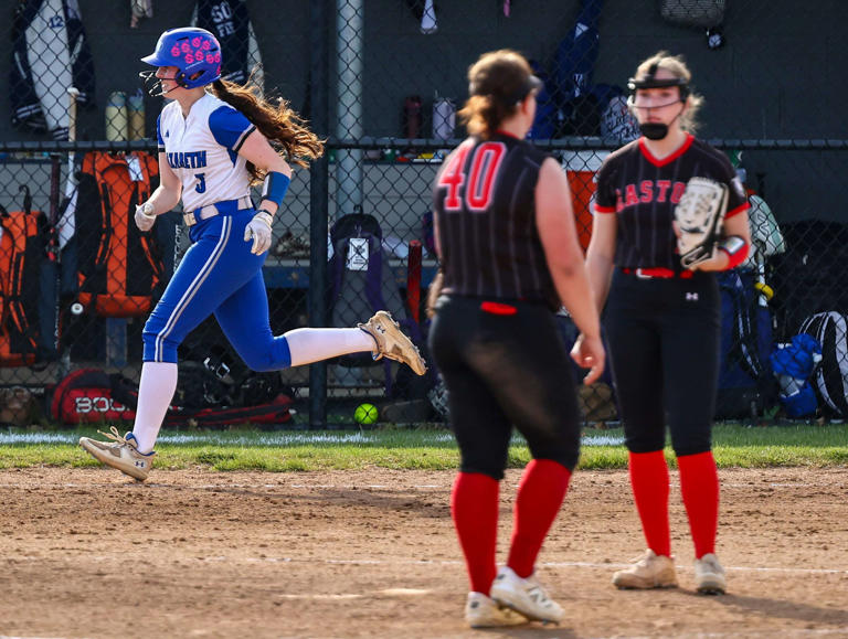 Nazareth softball erases early deficit, scores final 14 runs to clobber ...