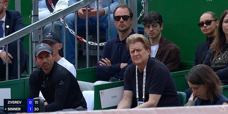 Monte-Carlo: nel box di Sinner c'è anche Giovinazzi al fianco di Laila ...