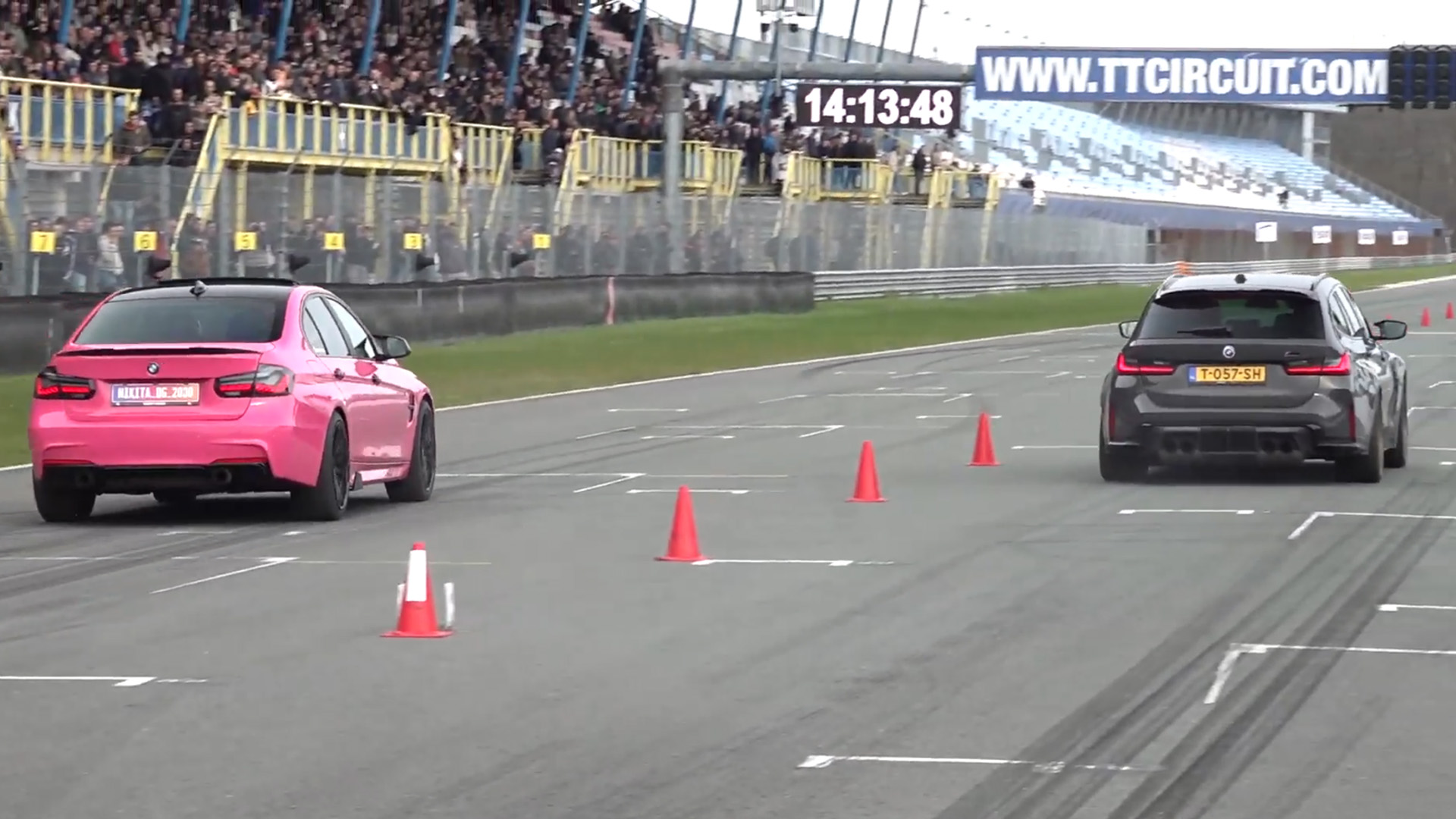 BMW drag race that shocked the crowd