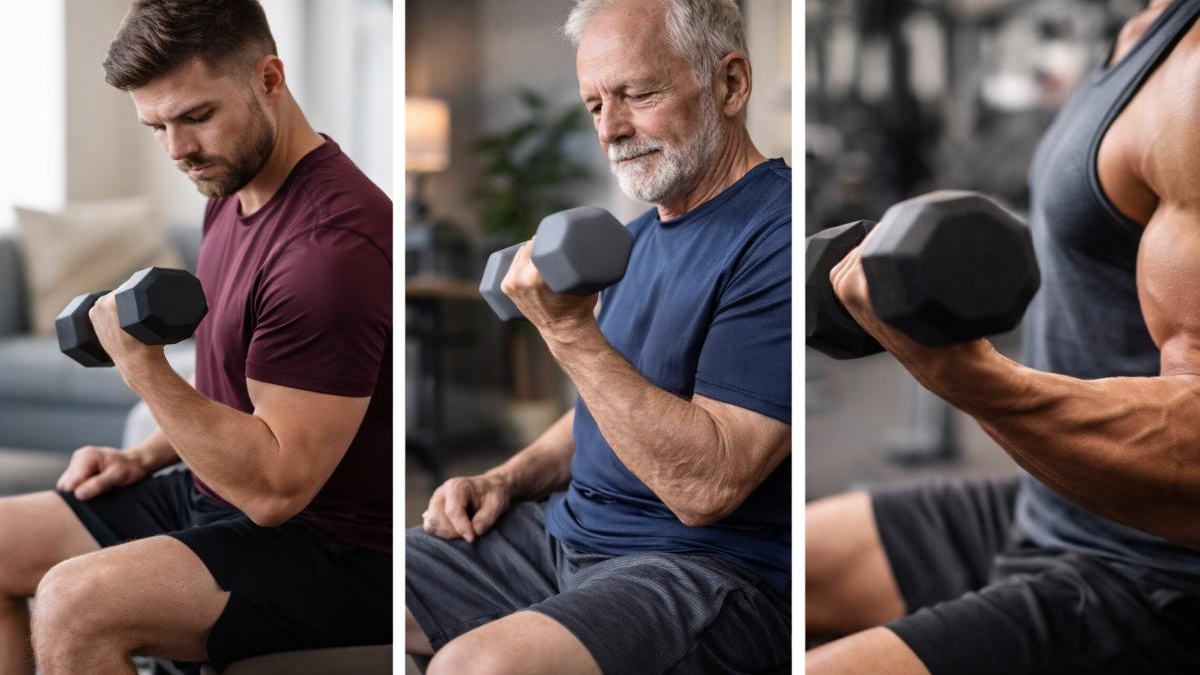 Bicep curl test: Can you pass this simple strength challenge after 60?