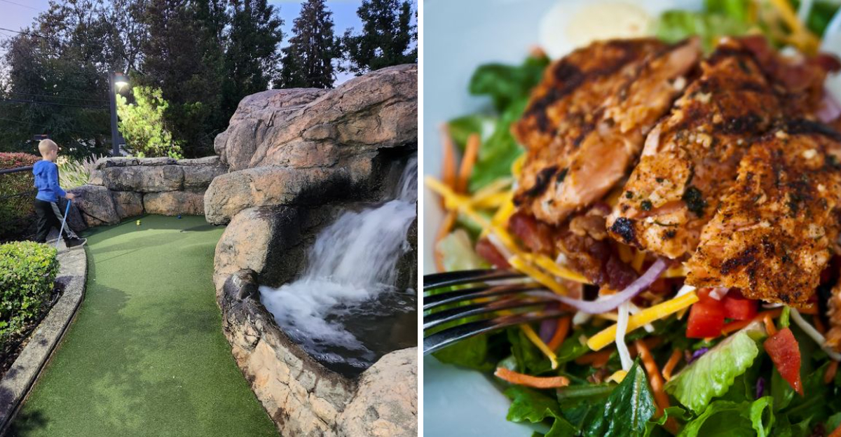 This family-friendly Oregon steakhouse pairs burgers with an 18-hole ...