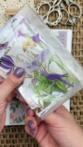 Soothing purple journal spread ASMR scrapbook with me