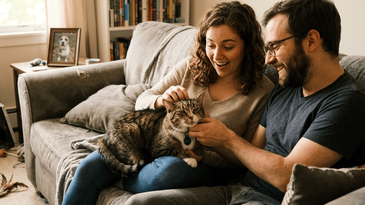 A family adopts the least popular cat and discovers he was the most ...