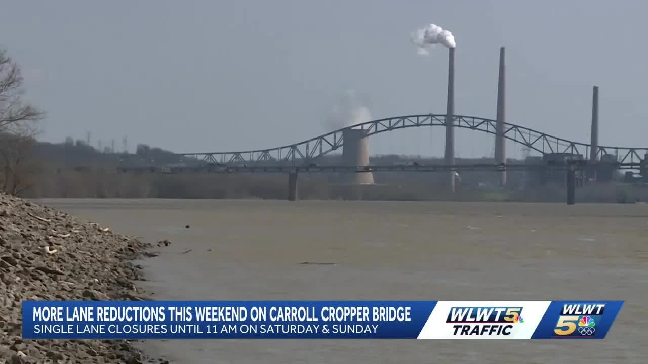 Crews extend working hours for painting project on Carroll Cropper Bridge