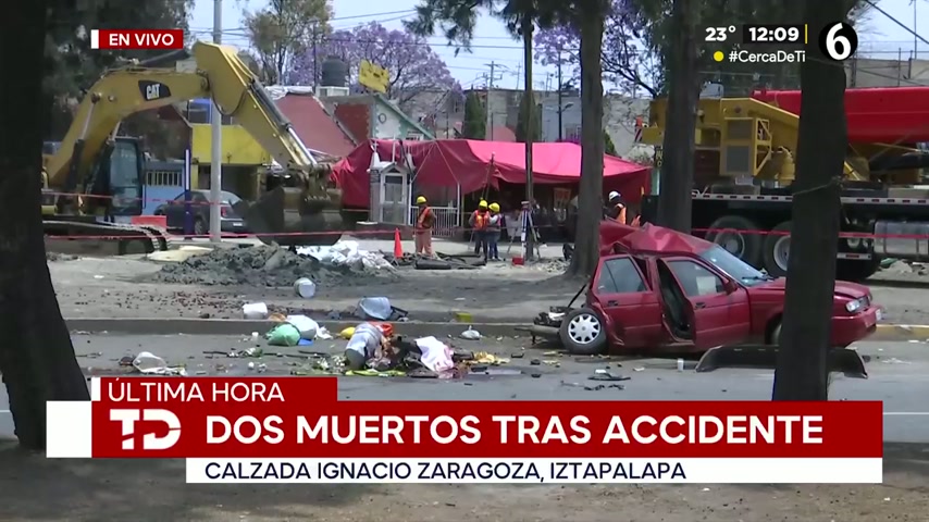 Tráiler embiste dos autos en calzada Ignacio Zaragoza, Iztapalapa ...