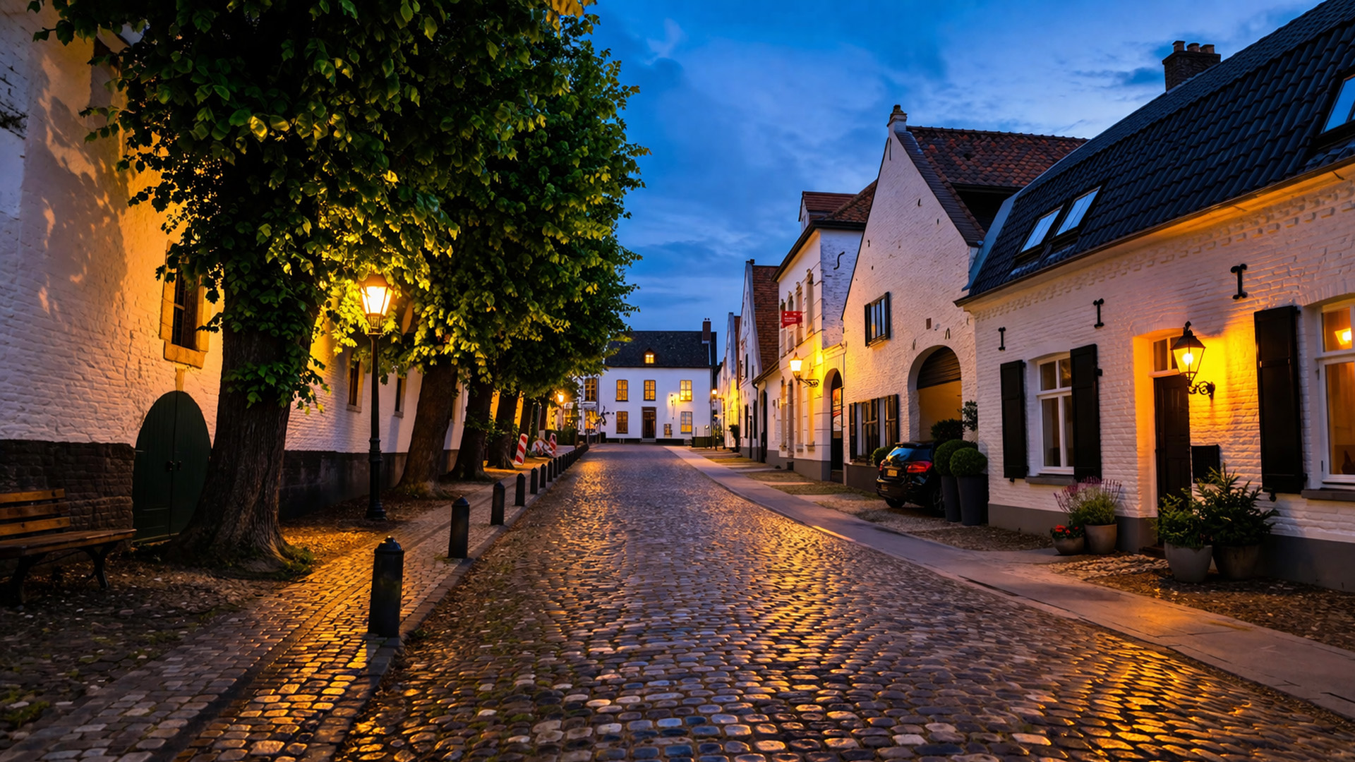 Thorn Netherlands calm evening village walk (4K)