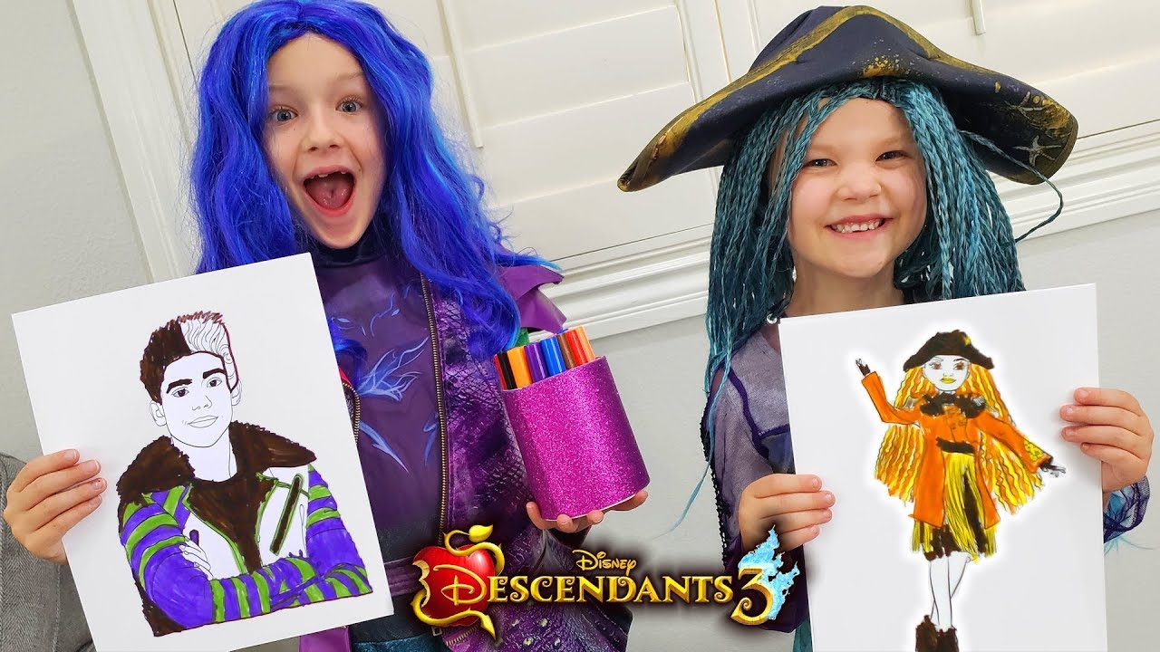 Disney Descendants III 3 marker challenge!