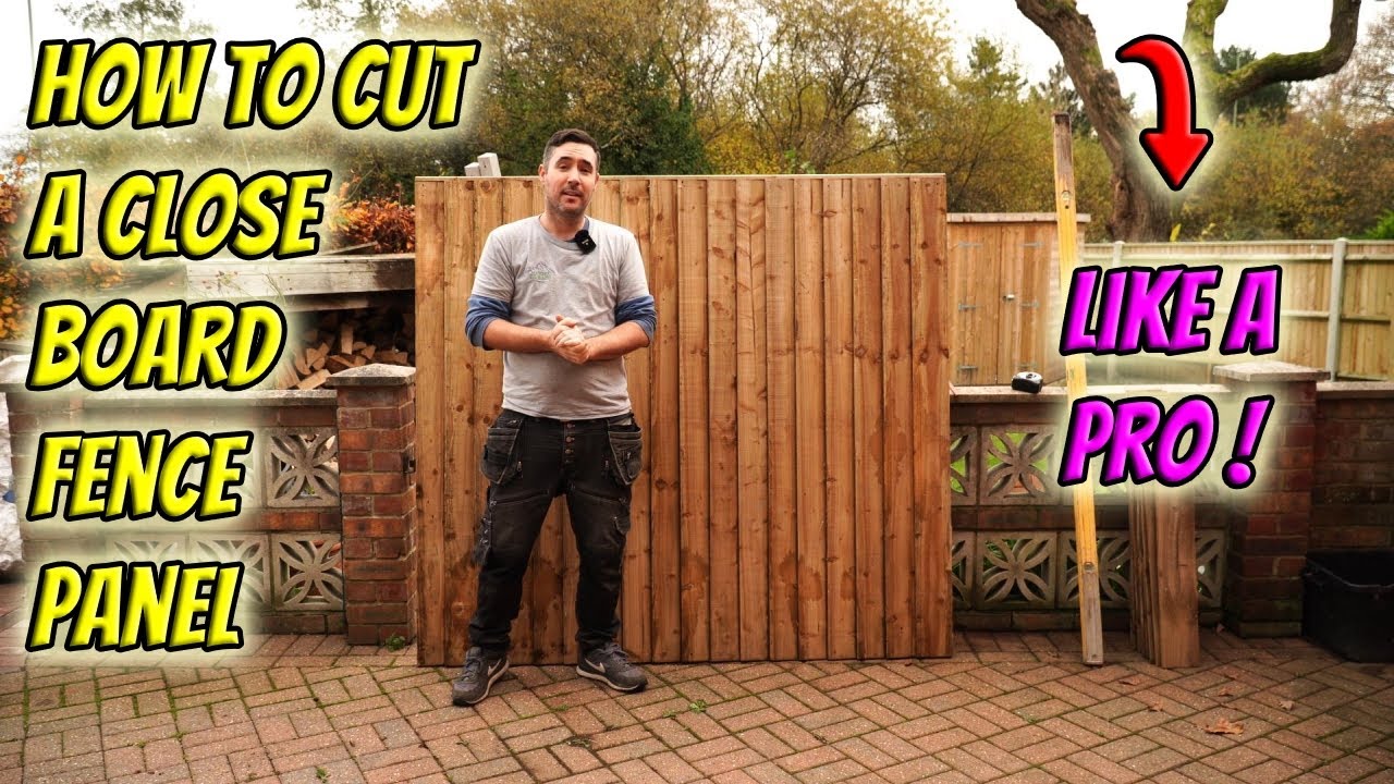 How to cut a closeboard panel | Cutting a fence panel down to size